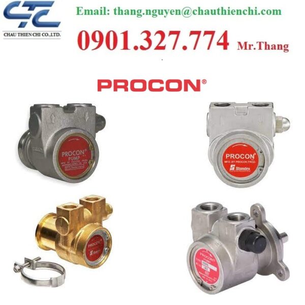Máy Bơm Cánh gạt quay PROCON Chính Hãng - Máy móc công nghiệp Việt Nam